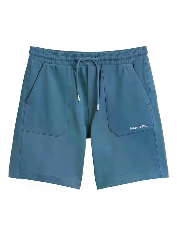 Marc O'polo Drawstring Pocketed Shorts - Blue