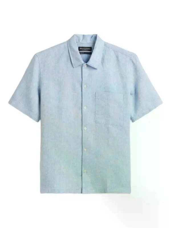 Marc O'polo Short-sleeve Button-up Shirt - Blue
