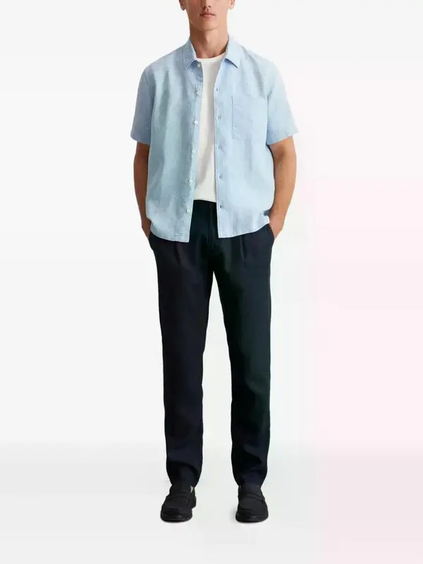 Marc O'polo Short-sleeve Button-up Shirt - Blue