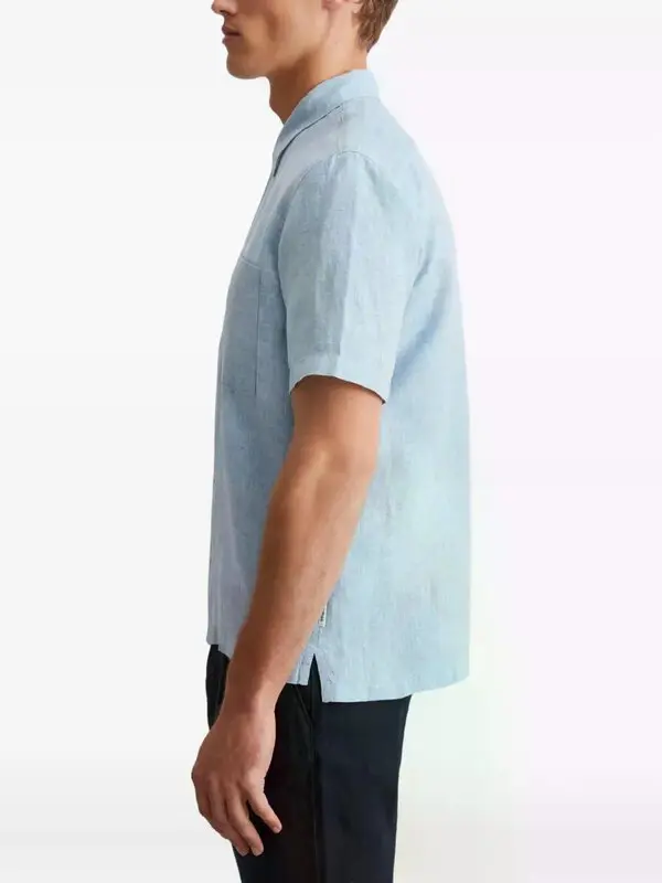 Marc O'polo Short-sleeve Button-up Shirt - Blue
