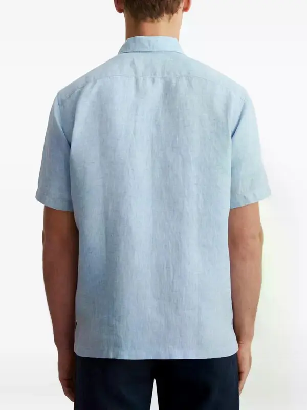 Marc O'polo Short-sleeve Button-up Shirt - Blue
