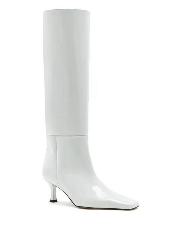 Proenza Schouler Trap Leather Knee-high Boots - White