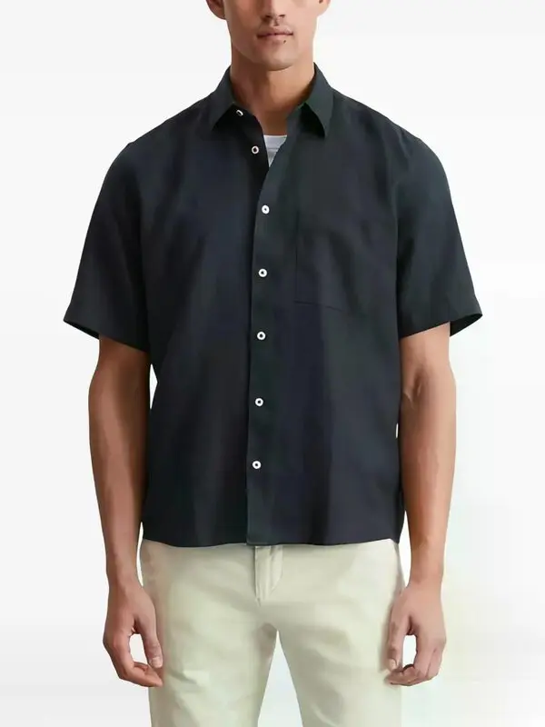 Marc O'polo Short-sleeve Button-up Shirt - Blue
