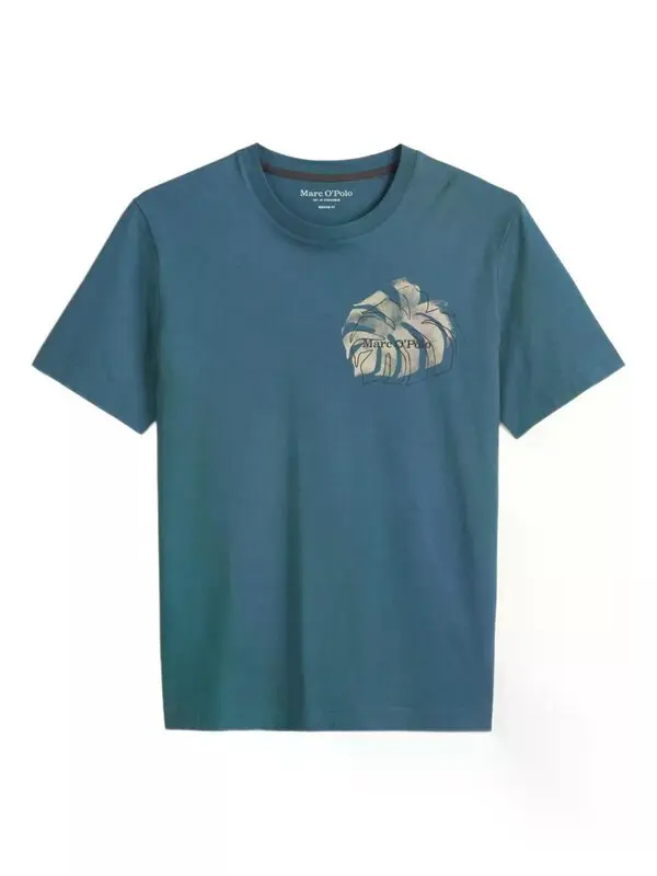 Marc O'polo Leaf-print T-shirt - Blue