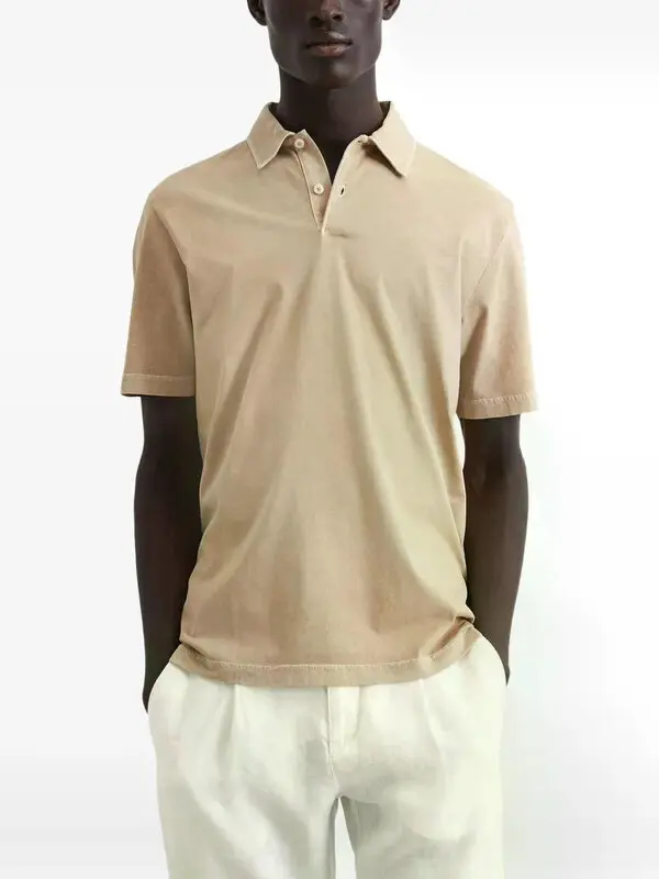 Marc O'polo Button-up Polo Shirt - Neutrals