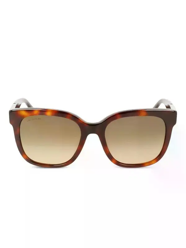 Lacoste Crocodile-effect Square-frame Sunglasses