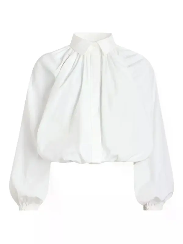 PATOU Organic Cotton Poplin Blouse - White