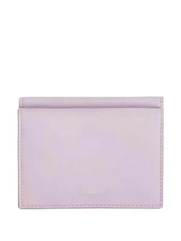 JIL SANDER Leather Mini Wallet - Purple