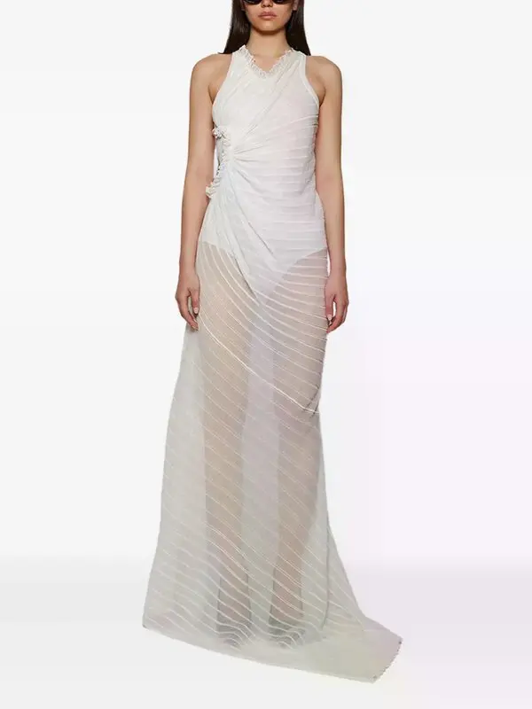 wedding party guest dresses PRETTYGARDEN Women's Summer Wedding Guest Dress Sleeveless Ruffle Form