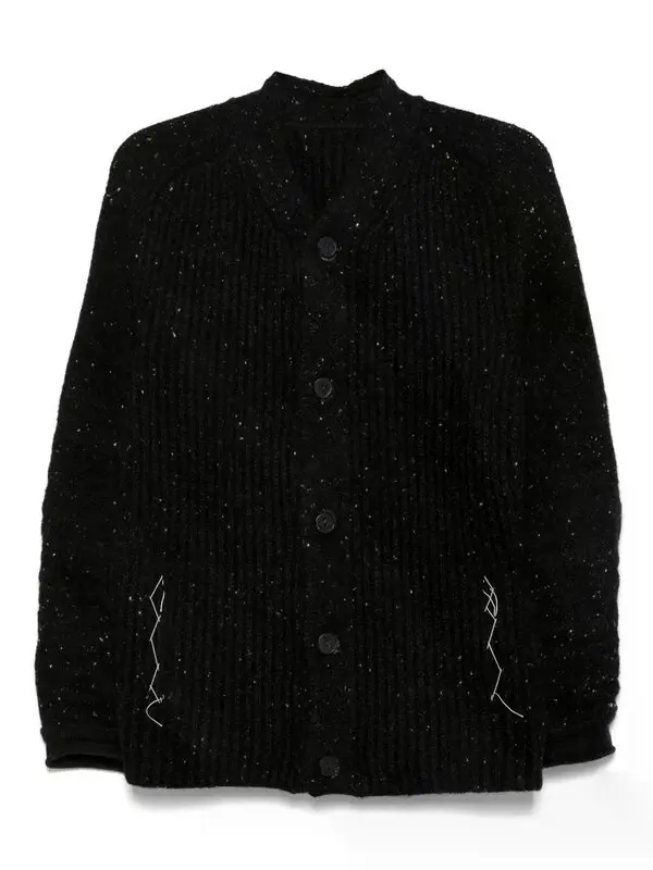 LAYER ZERO Button-fastening Ribbed Cardigan