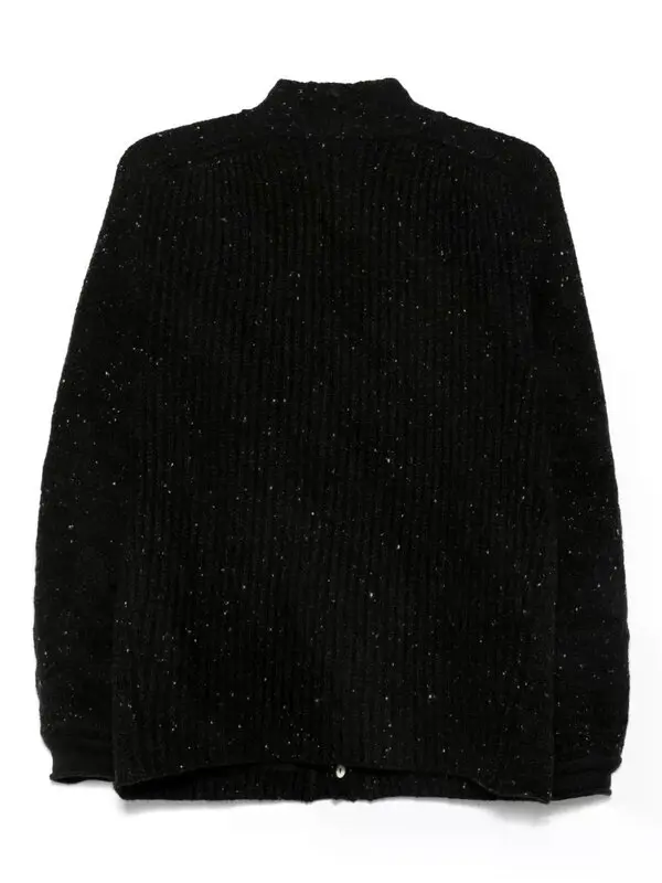 LAYER ZERO Button-fastening Ribbed Cardigan