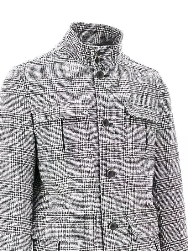 Herno Checked Single-breasted Coat