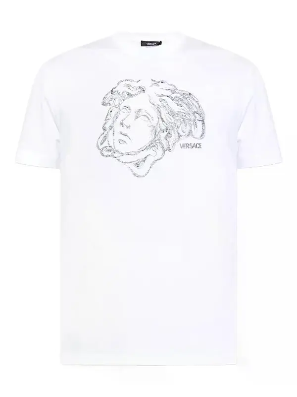 Versace Medusa-embellished T-shirt - White