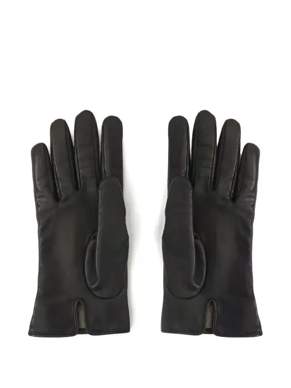 Chloé Iconic Logo Lambskin Gloves - Black
