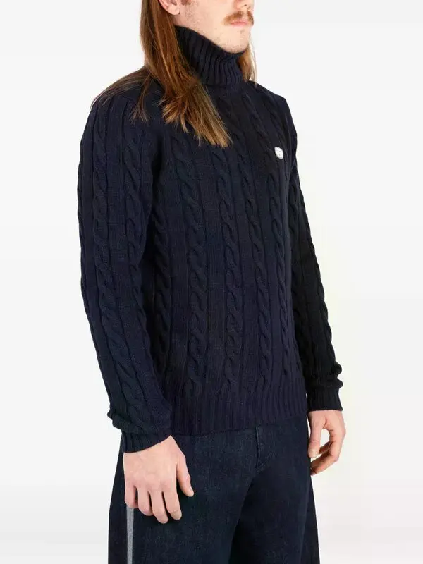 SOCIETE ANONYME Cable-knit Turtleneck Sweater