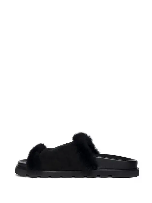Zadig&Voltaire Teddy Bare Sandals - Black