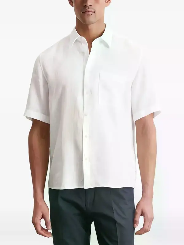 Marc O'polo Short-sleeve Button-up Shirt - White