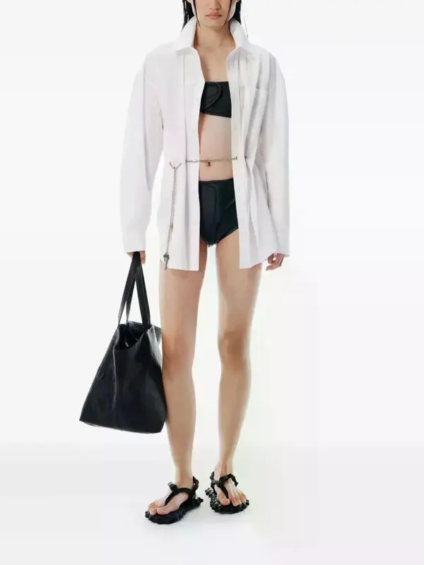 Alexander Wang Embossed-logo Tote Bag - Black