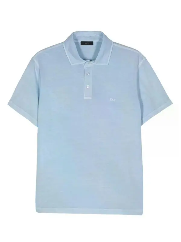 FAY Logo-embroidered Cotton Polo Shirt