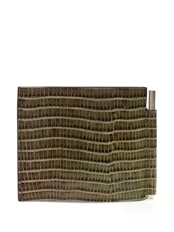 TOM FORD Crocodile-effect Leather Cardholder