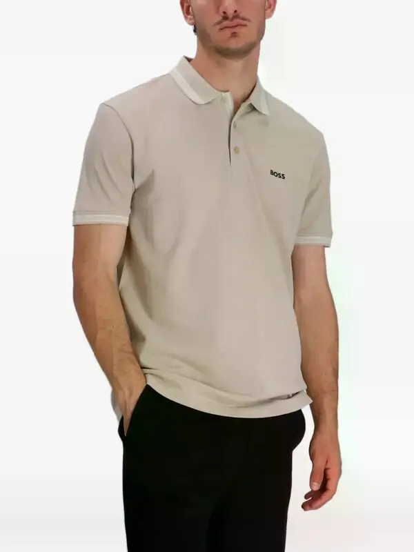 BOSS Piqué Polo Shirt - Neutrals