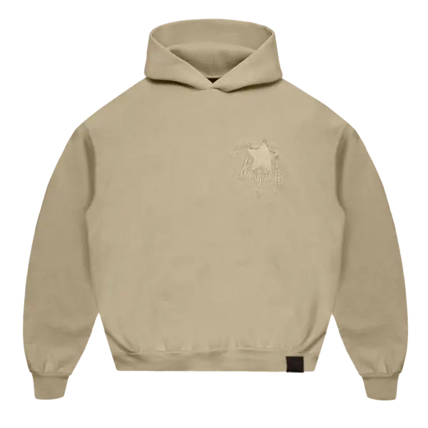 CROSS COLOURS Starmaker Pullover Hoodie - Khaki