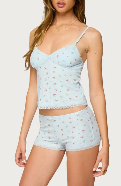 EDIKTED Aurea Floral Print Lace Camisole