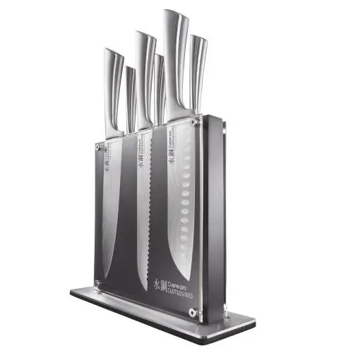 CUISINE::PRO® Damashiro® Kin 7-piece Knife Block - Black