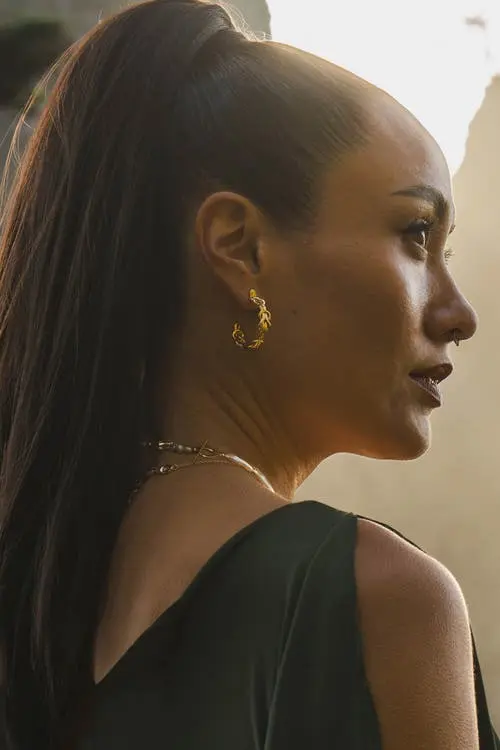 ASTOR & ORION Hera Hoops - Gold