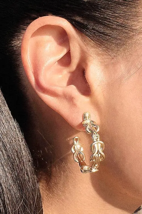 ASTOR & ORION Hera Hoops - Gold