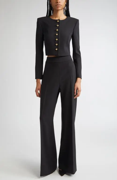 Carolina Herrera Diane High-waist Wide-leg Pants - Black