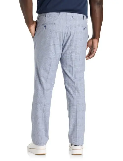SYNRGY BY DXL Big & Tall Plaid Machine-washable Suit Pants
