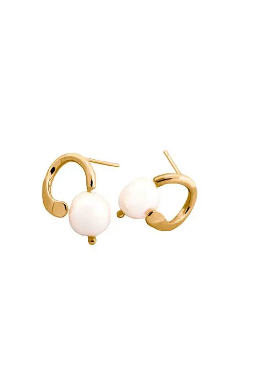PIERETTI Clara Freshwater Pearl Stud Earrings