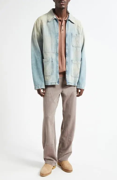 GOLDEN GOOSE Journey Mackenzie Denim Work Jacket - Light Blue