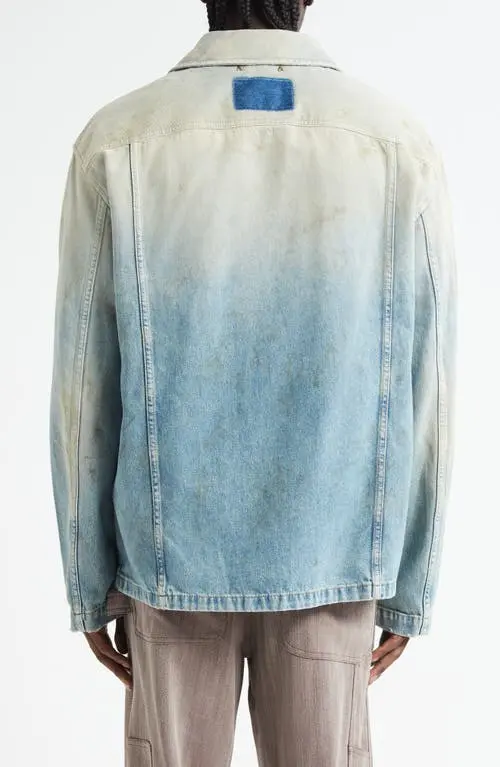 GOLDEN GOOSE Journey Mackenzie Denim Work Jacket - Light Blue