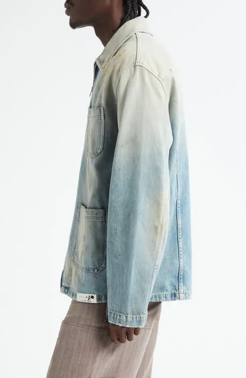 GOLDEN GOOSE Journey Mackenzie Denim Work Jacket - Light Blue