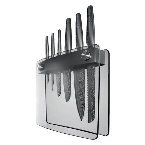 CUISINE::PRO® Id3® Samurai 7-piece Sakai Knife Block - Black