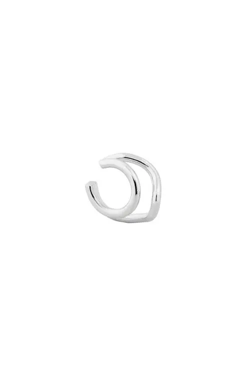 PIERETTI Naeva Ear Cuff - Silver Plated