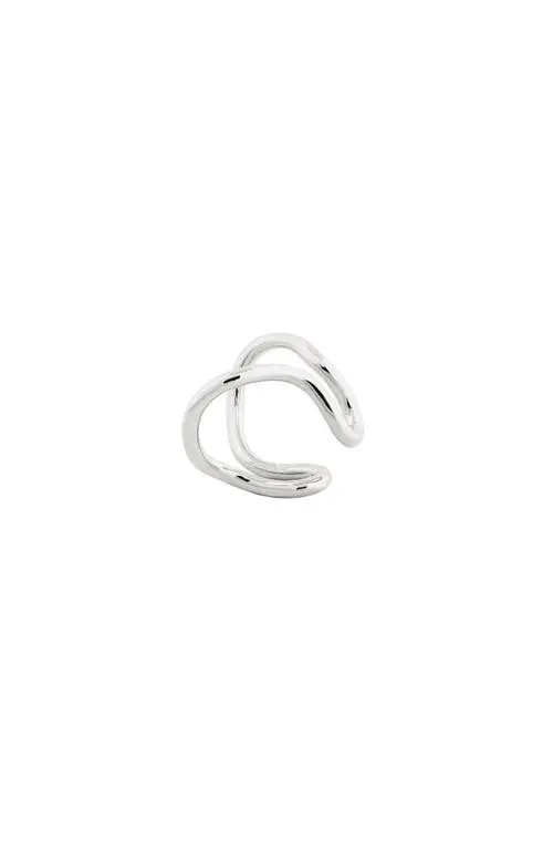 PIERETTI Nora Ear Cuff - Silver Plate
