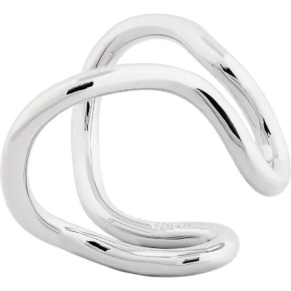 PIERETTI Nora Ear Cuff - Silver Plate