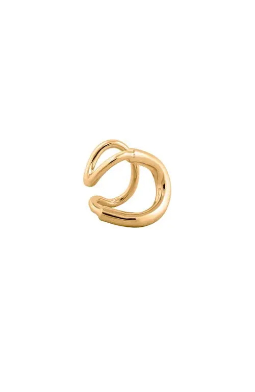 PIERETTI Cala Ear Cuff - Gold Plate