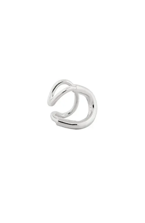 PIERETTI Cala Ear Cuff - Silverplate