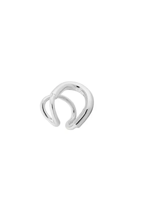 PIERETTI Cala Ear Cuff - Silverplate
