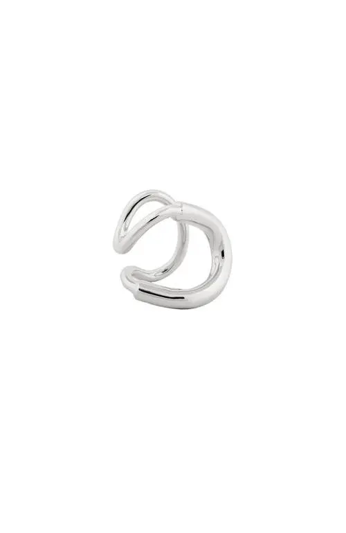 PIERETTI Cala Ear Cuff - Silverplate