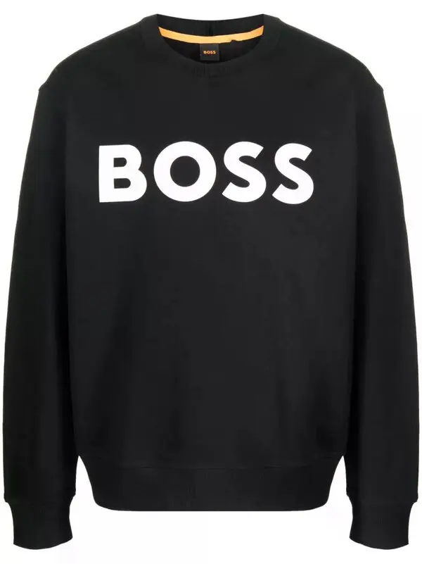 BOSS Logo-print Cotton Sweatshirt