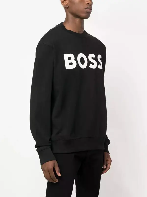 BOSS Logo-print Cotton Sweatshirt