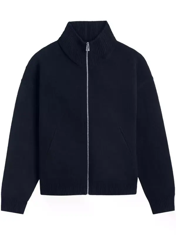Axel Arigato Core Wool-blend Zipped Cardigan - Blue