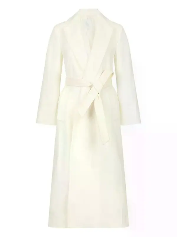 Eleventy Belted Wrap Coat - Neutrals