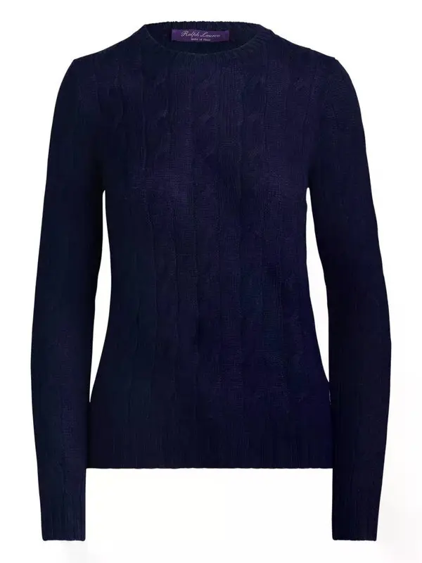 Ralph Lauren Cable-knit Cashmere Sweater - Blue