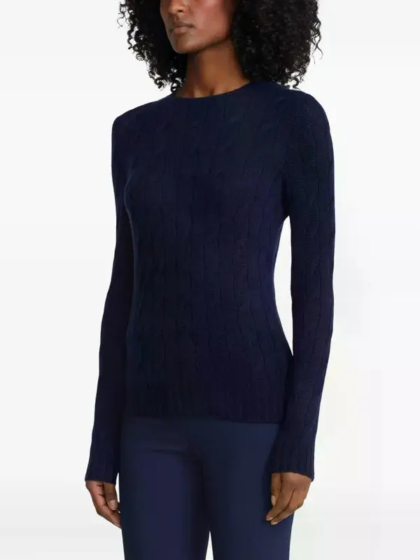 Ralph Lauren Cable-knit Cashmere Sweater - Blue